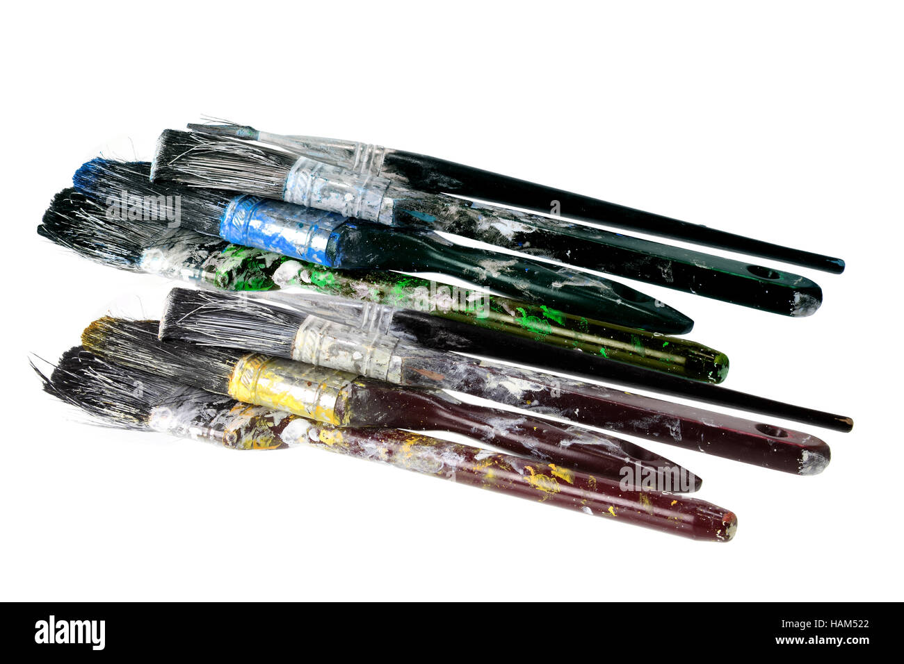 Old paint brushes hi-res stock photography and images - Alamy