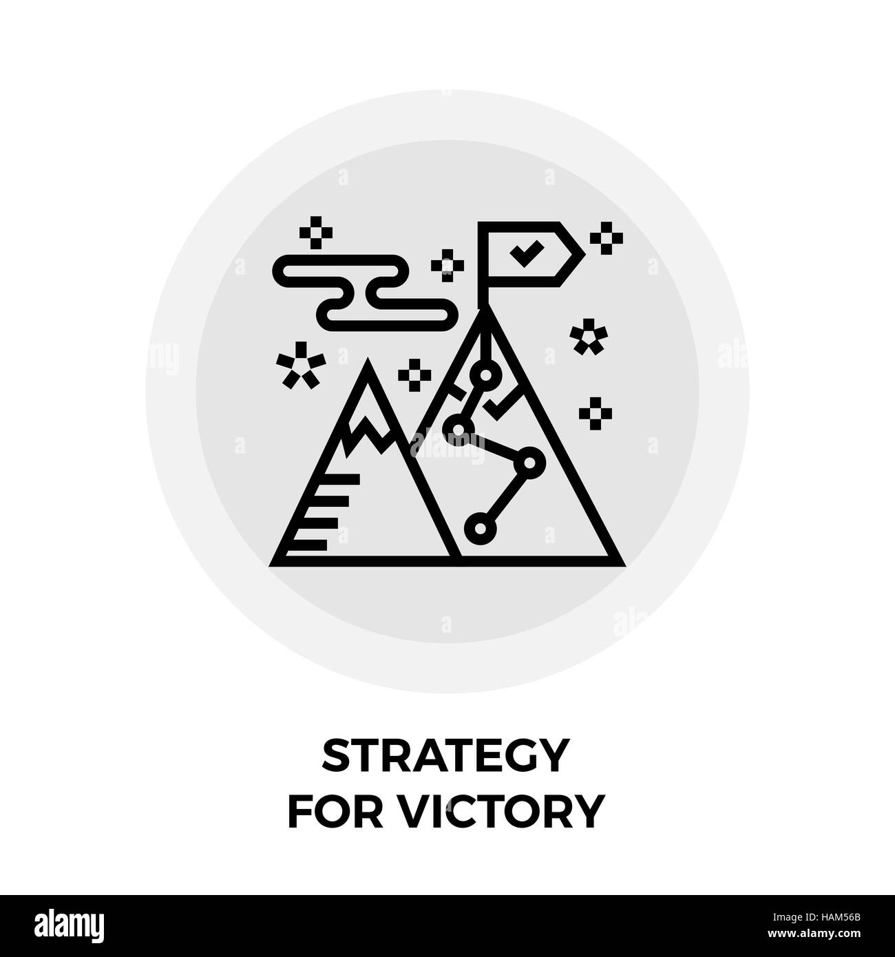 Strategy icon vector. Flat icon isolated on the white background ...