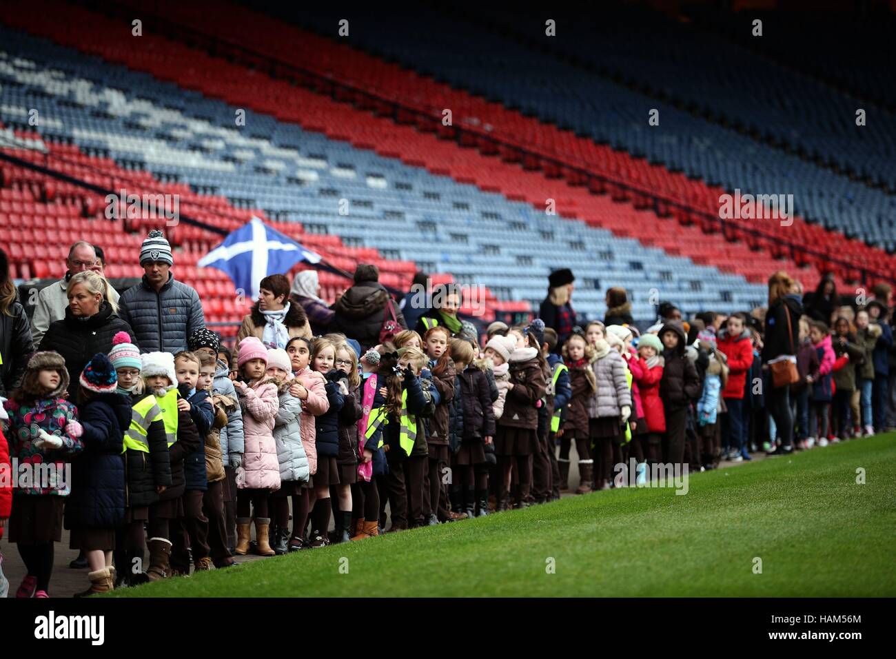 Hundreds of school children, and their teachers, join a giant conga ...