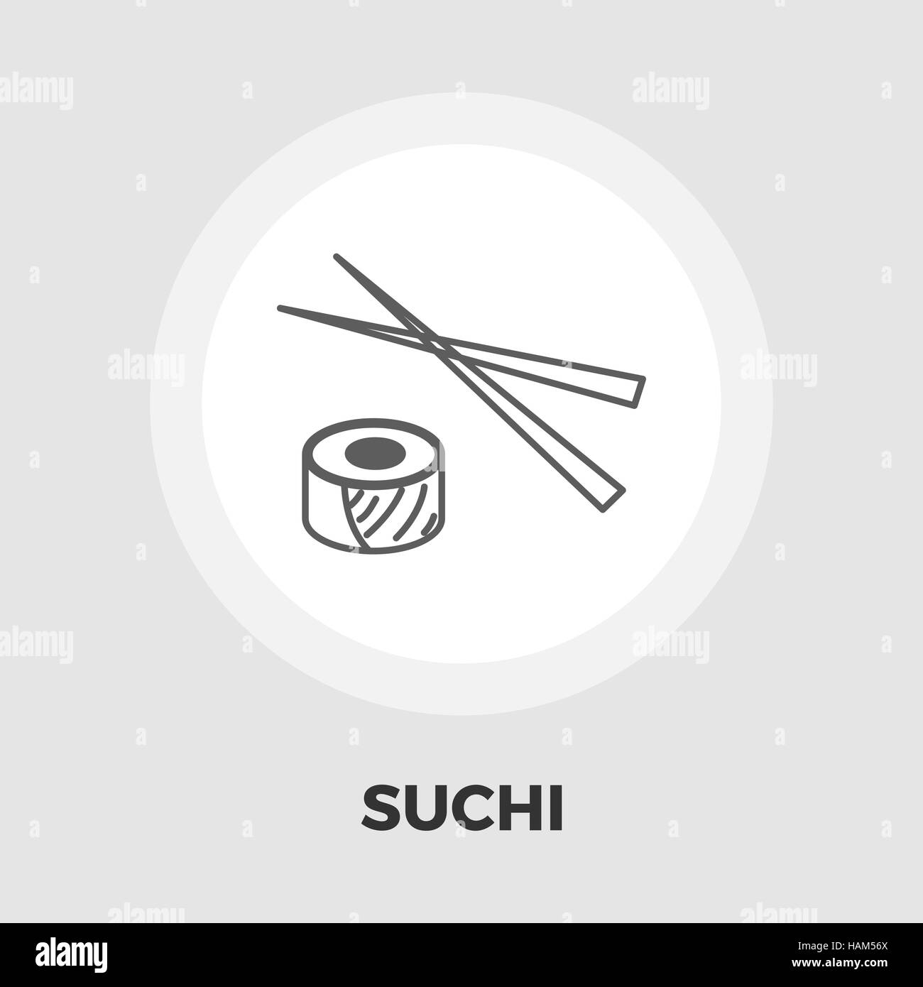 Sushi icon vector. Flat icon isolated on the white background. Editable ...