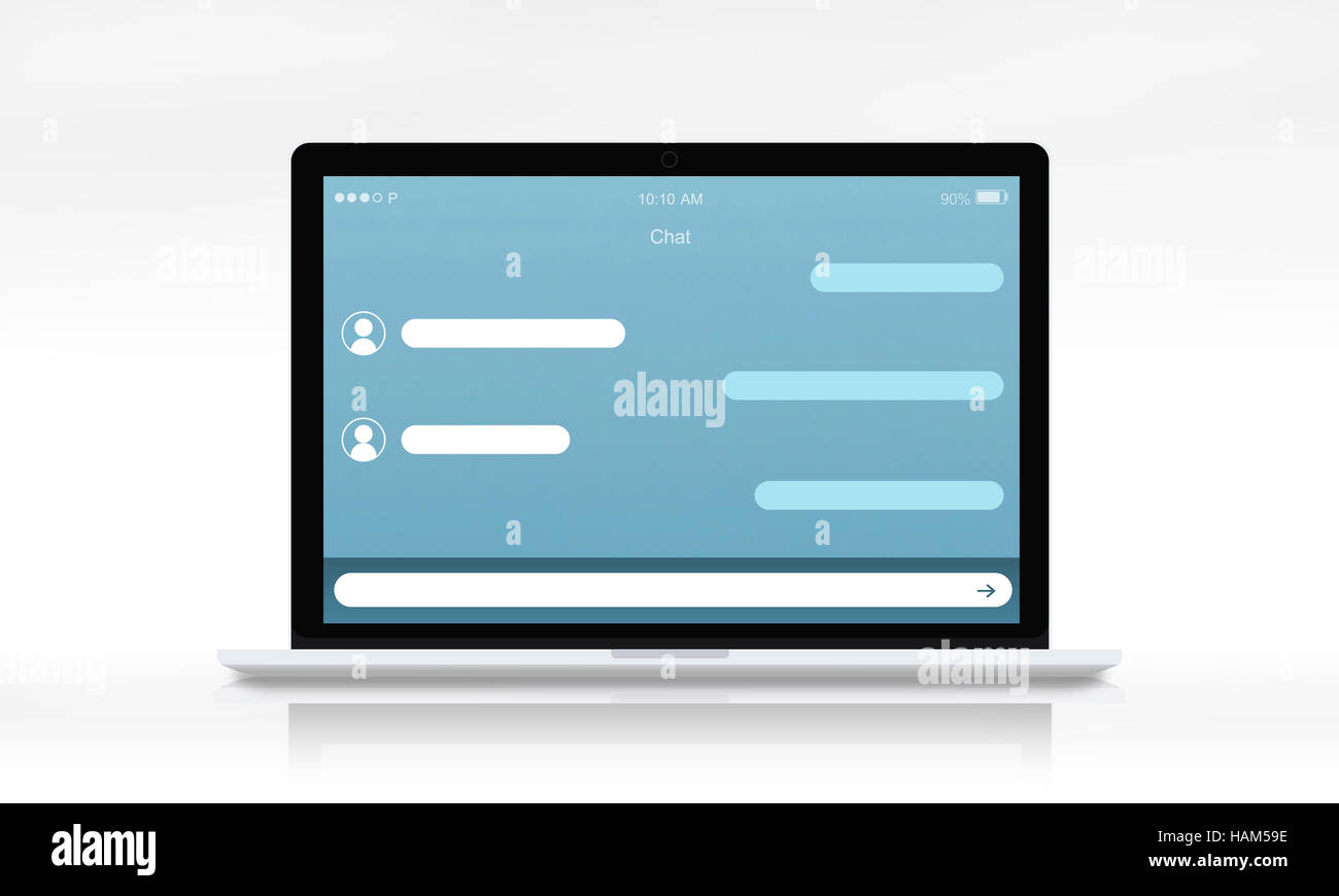 Chat Conversation Communication Connection Concept Stock Photo - Alamy