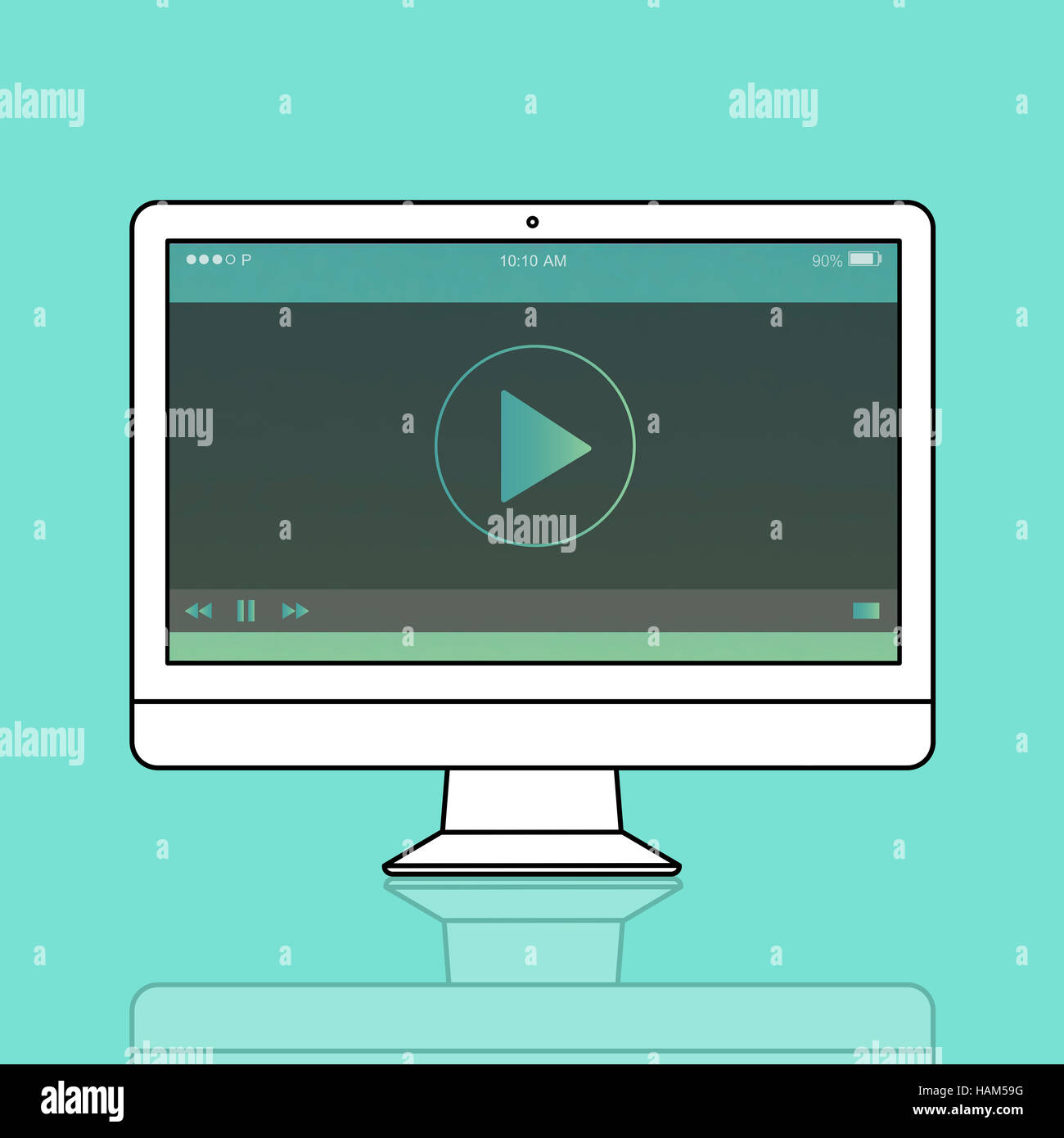 Music player computer screen hi-res stock photography and images - Alamy