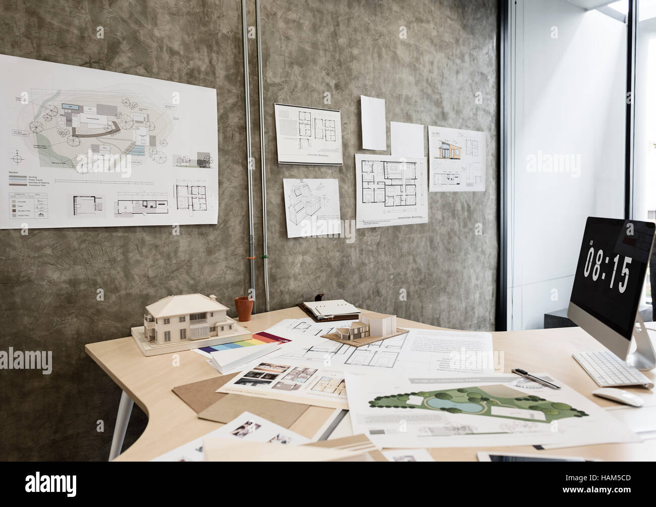 Design Studio Architect Creative Occupation Blueprint Office Concept ...
