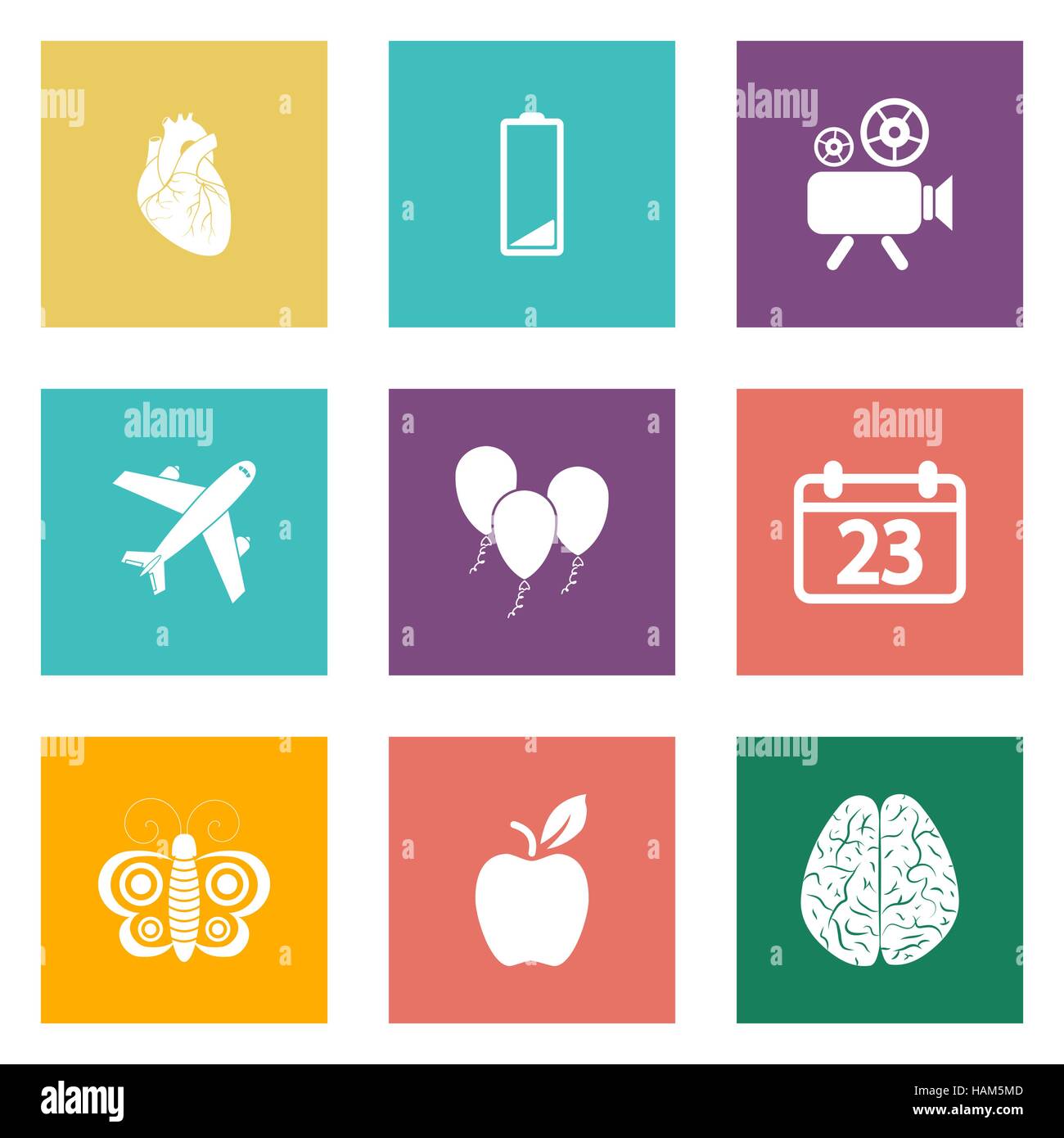 Icons for Web Design and Mobile Applications set 2. Vector illustration ...