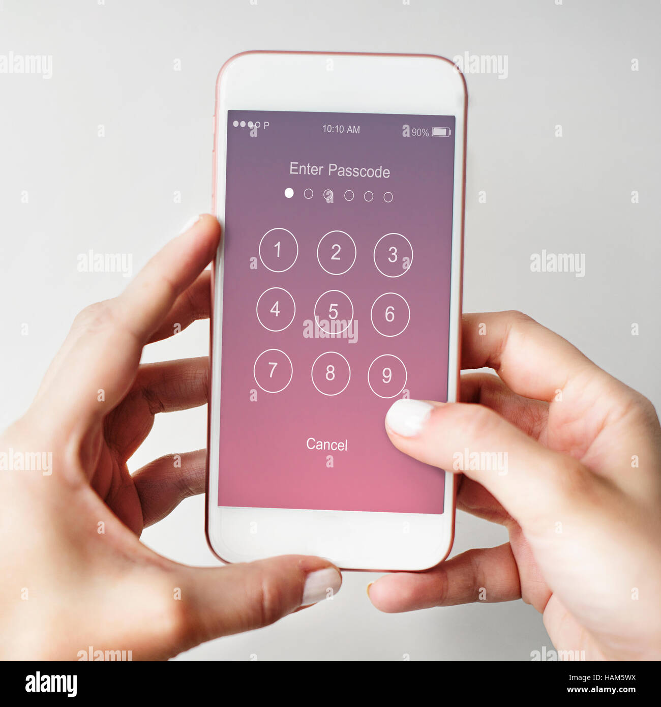 Enter Passcode Security System Concept Stock Photo - Alamy