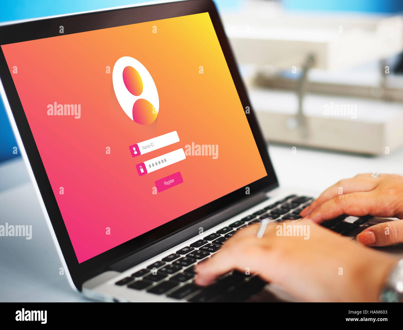 Sign In User Password Privacy Concept Stock Photo - Alamy