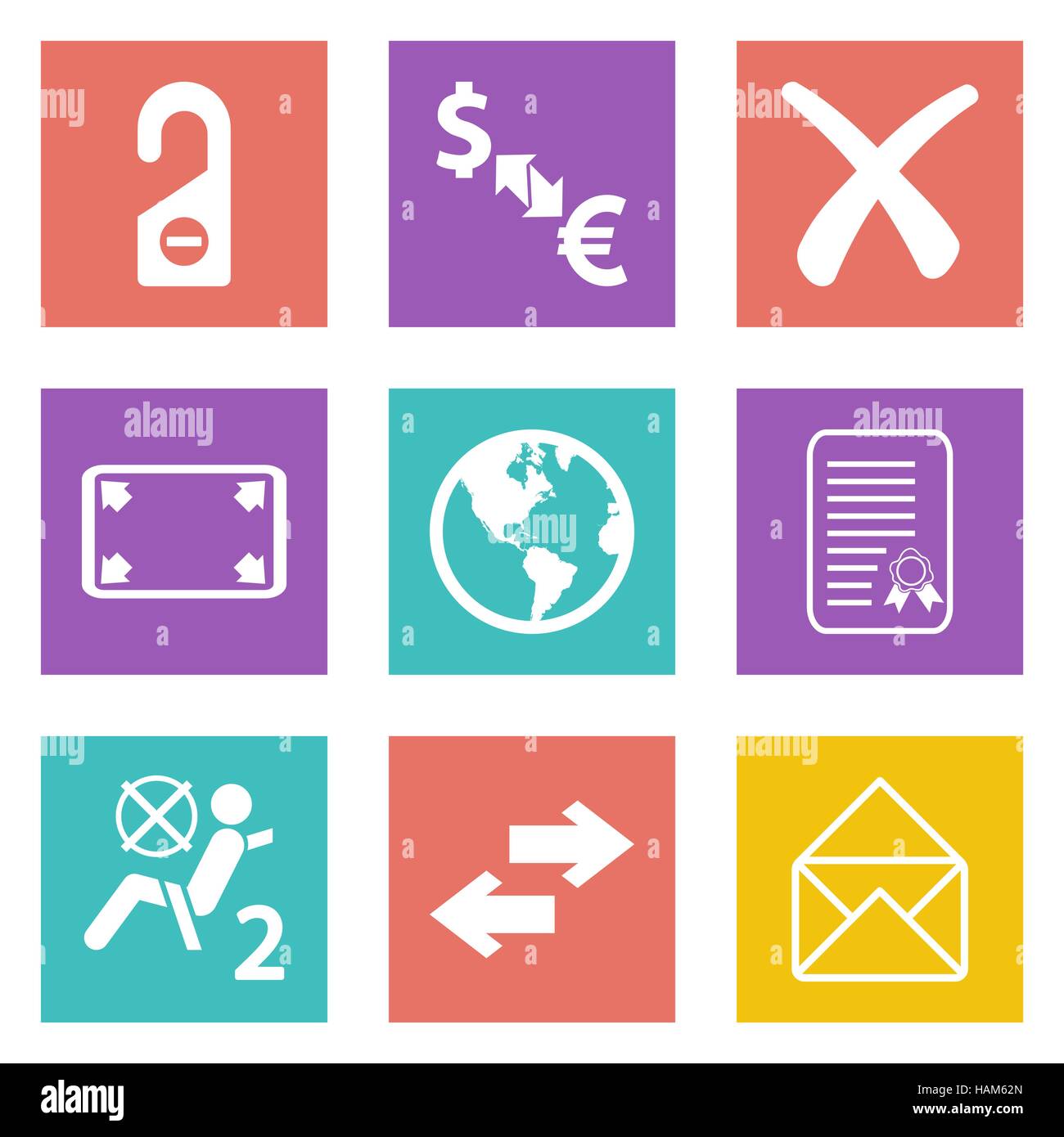 Color icons for Web Design and Mobile Applications set 32. Vector ...