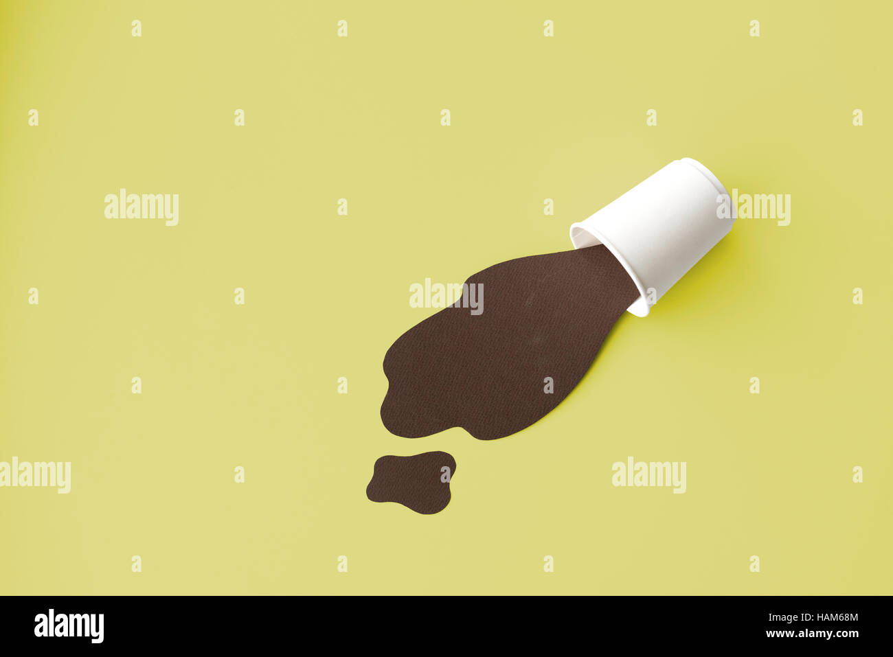Spilled Splash Smudge Sloppy Stain Wet Beverage Concept Stock Photo - Alamy