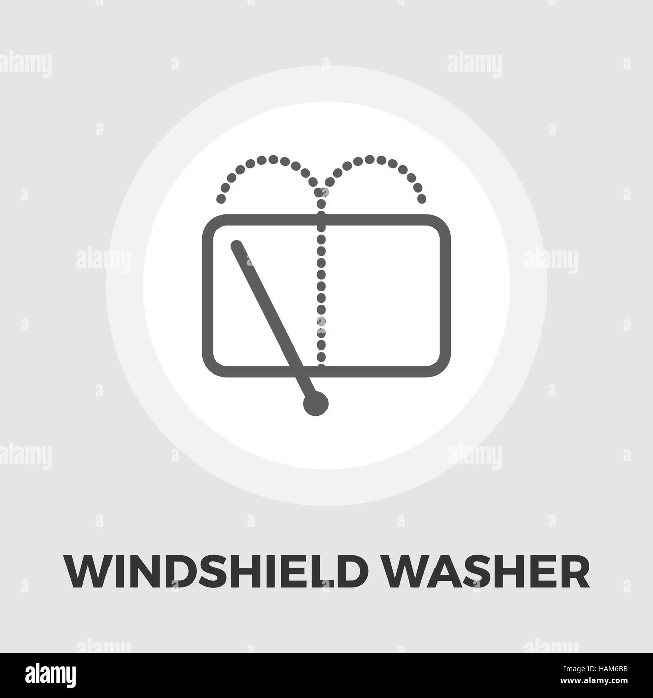Car wiper icon vector. Flat icon isolated on the white background ...