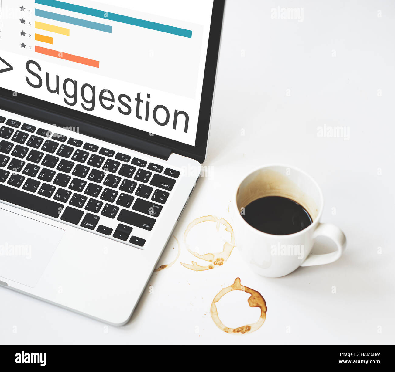 Suggestion Survey Comment Review Ratings Concept Stock Photo - Alamy