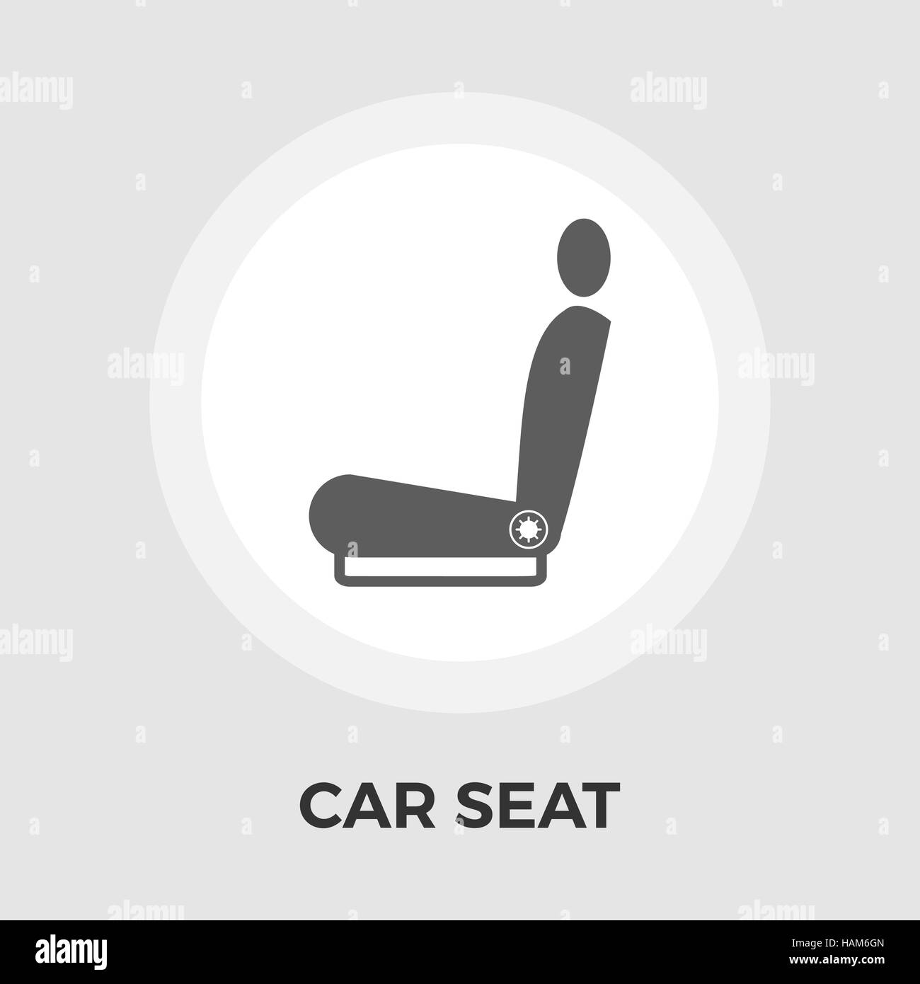 Icon flat, heated seat. Vector illustration Stock Vector Image & Art ...