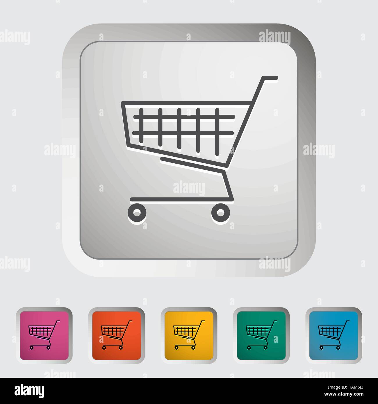 Cart single icon. Vector illustration Stock Vector Image & Art - Alamy