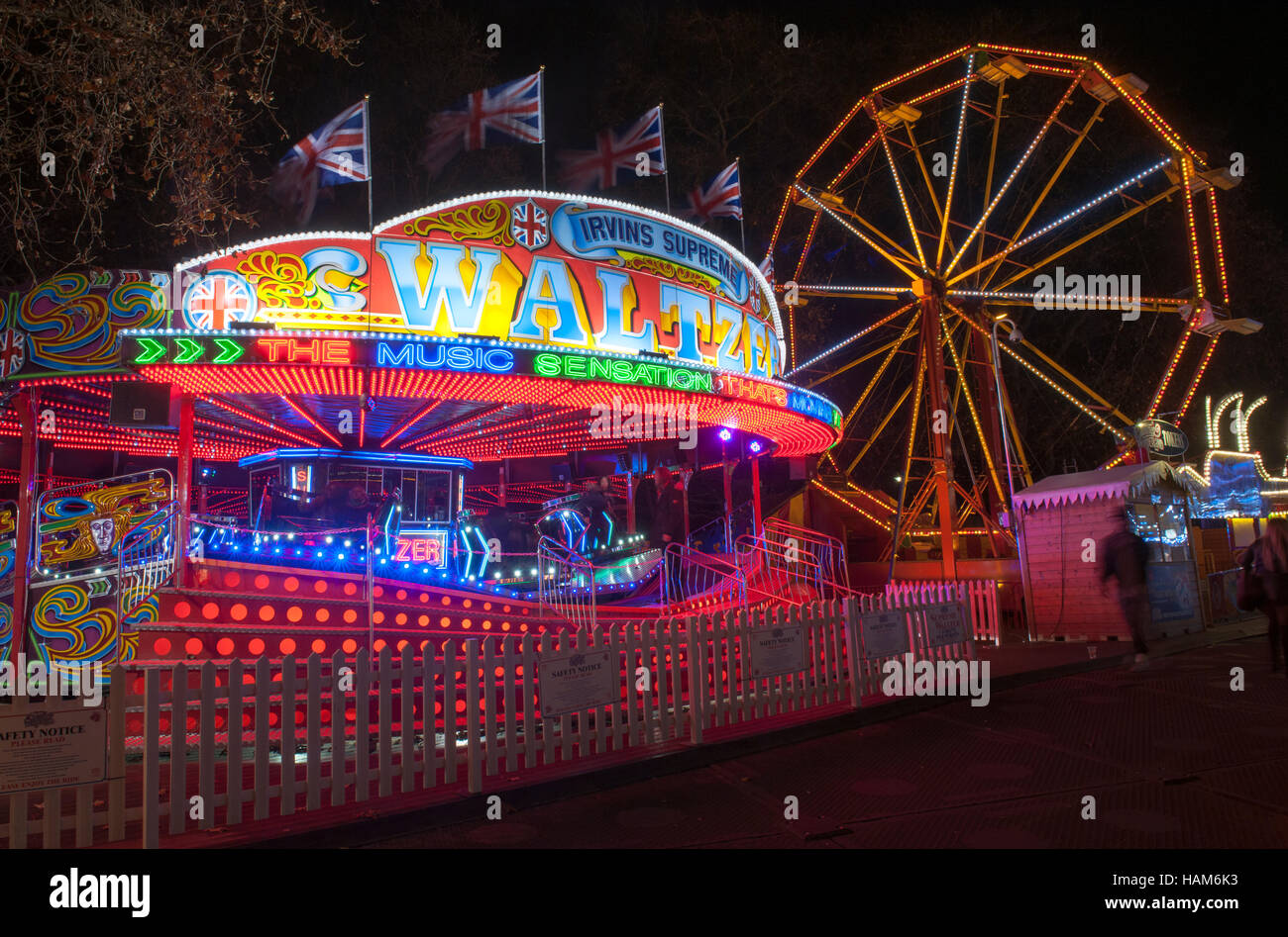 Fair Ground at Winter Wonderland, Hyde Park, London, England, UK Stock ...
