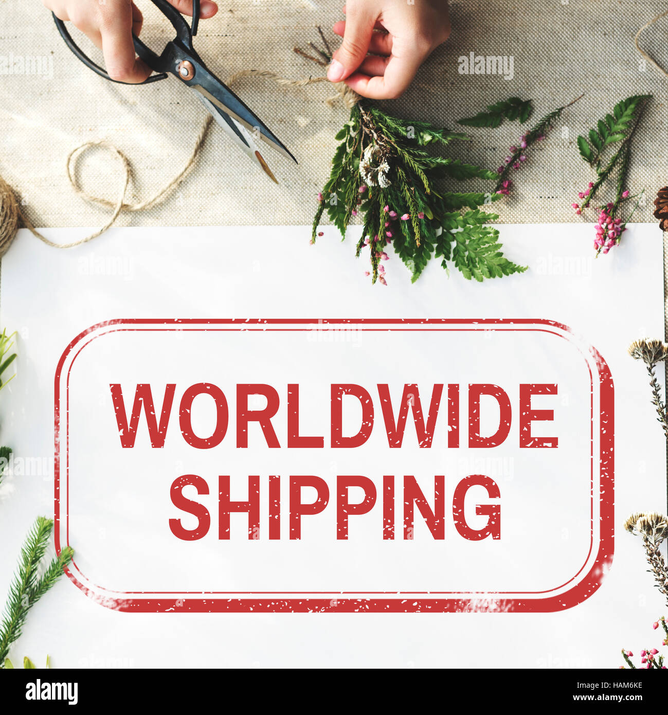 Worldwide Shipping Delivery Express Grpahic Concept Stock Photo - Alamy