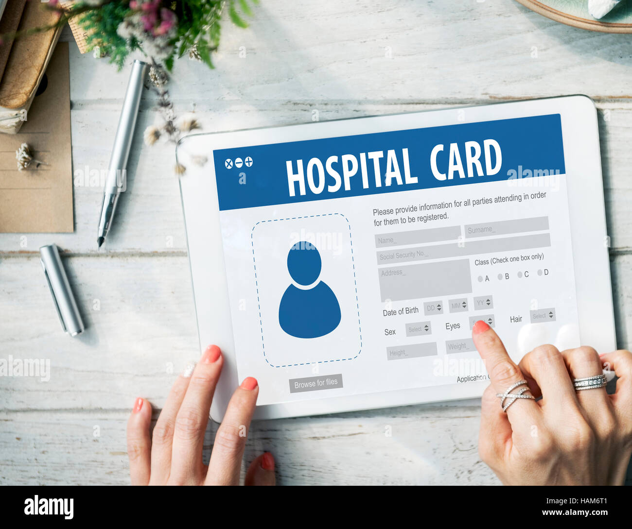 Hospital Insurance Card Identification Data Information Accident ...