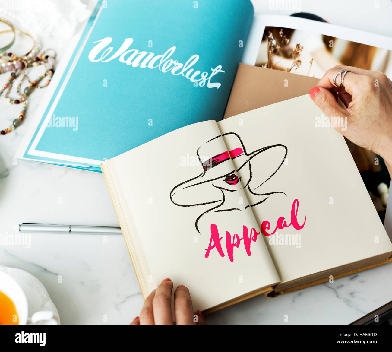 Appeal Attraction Beauty Fashion Vogue Graphic Concept Stock Photo - Alamy