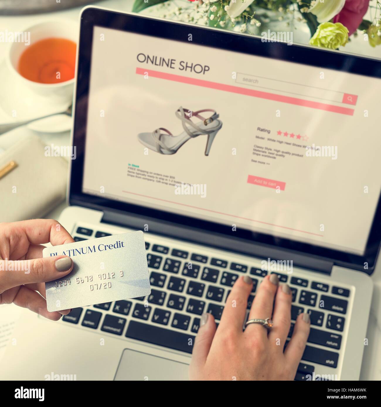 Shopping Internet Digital Connection Networking Concept Stock Photo - Alamy