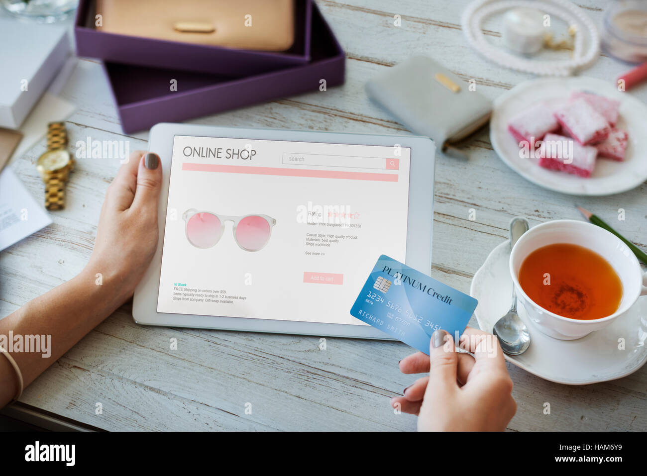 Shopping Internet Digital Connection Networking Concept Stock Photo - Alamy
