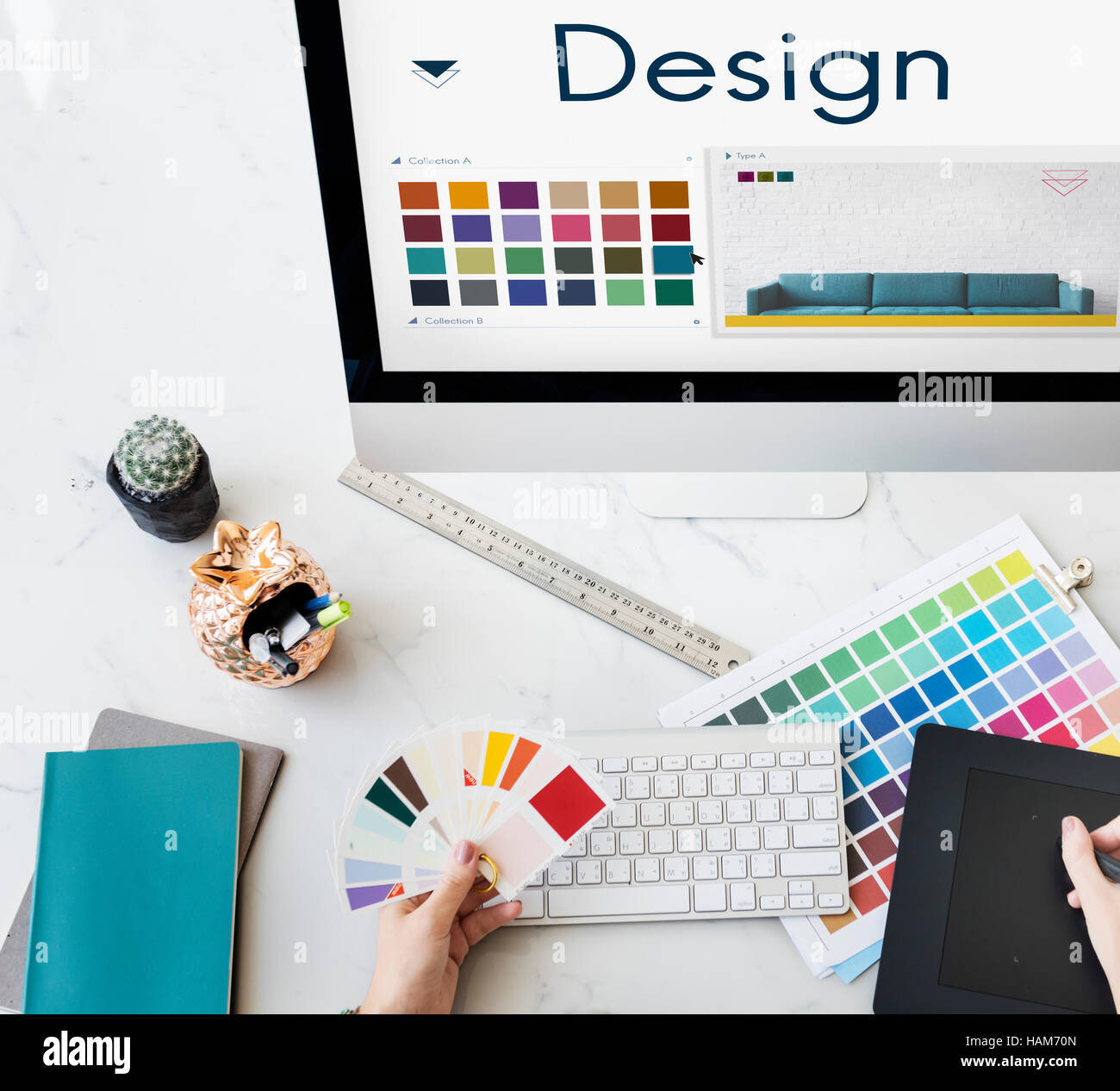 Design Choose Color Palette Graphic Concept Stock Photo - Alamy