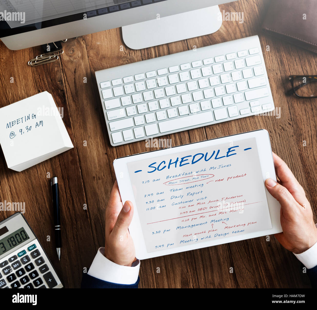 Schedule Planning Time Activity Concept Stock Photo - Alamy