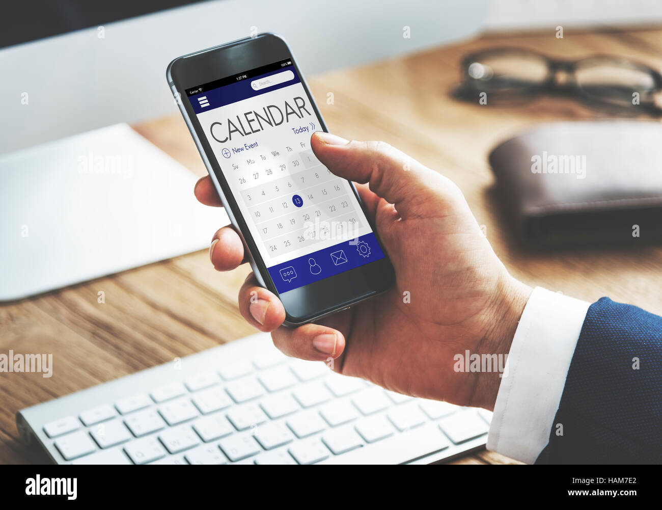 Calendar Date Organizer Planner Concept Stock Photo - Alamy