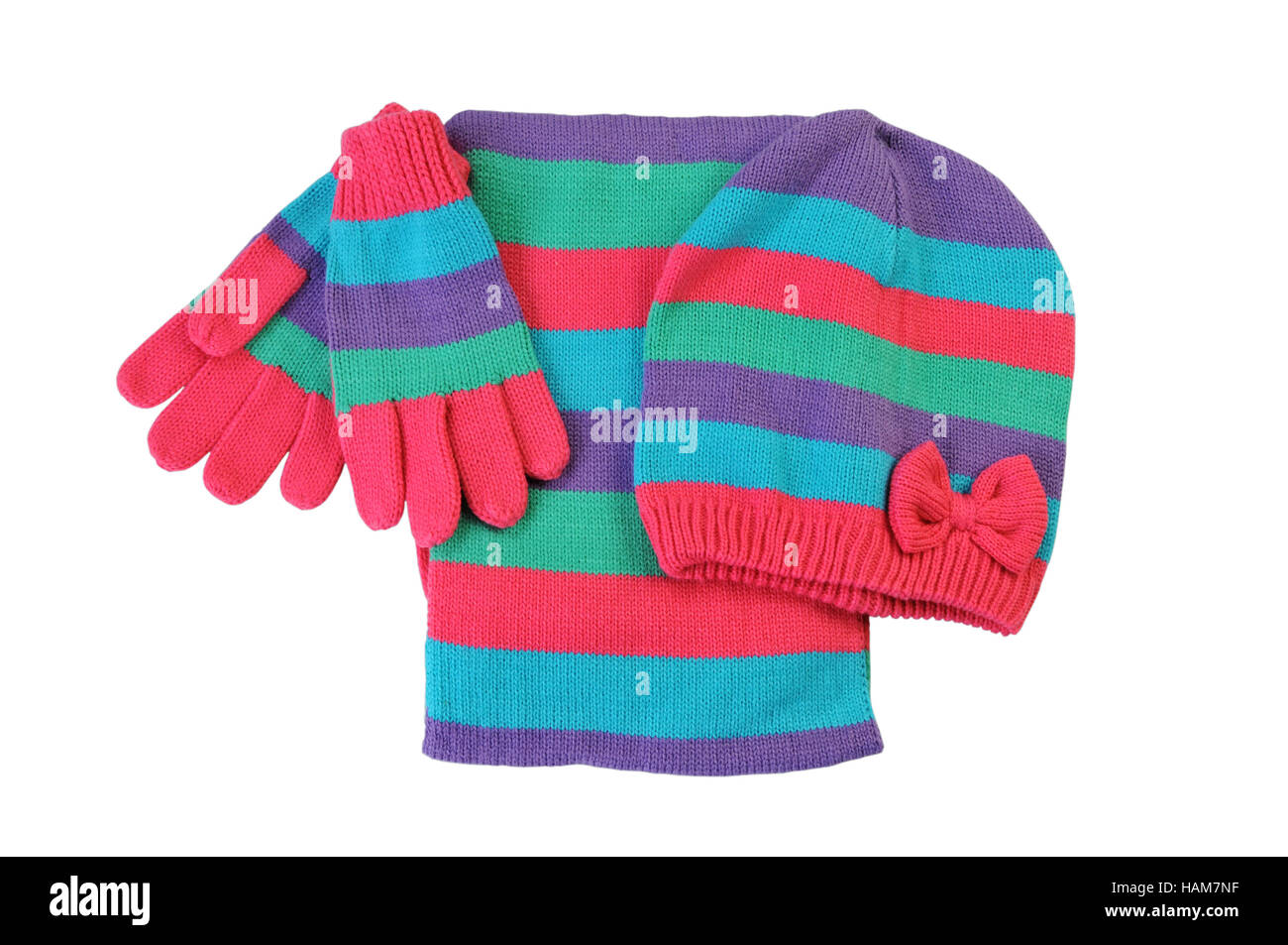 Child hat scarf Cut Out Stock Images & Pictures - Alamy