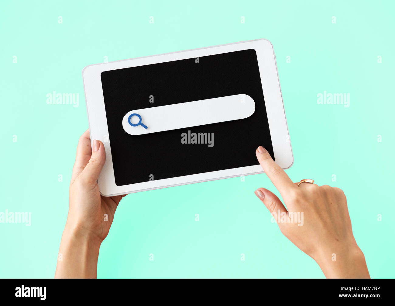 Tablet Digital Device Information Technology Concept Stock Photo - Alamy