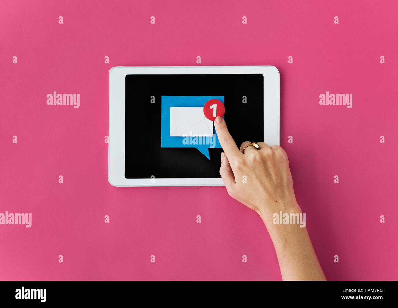 Tablet Digital Device Information Technology Concept Stock Photo - Alamy