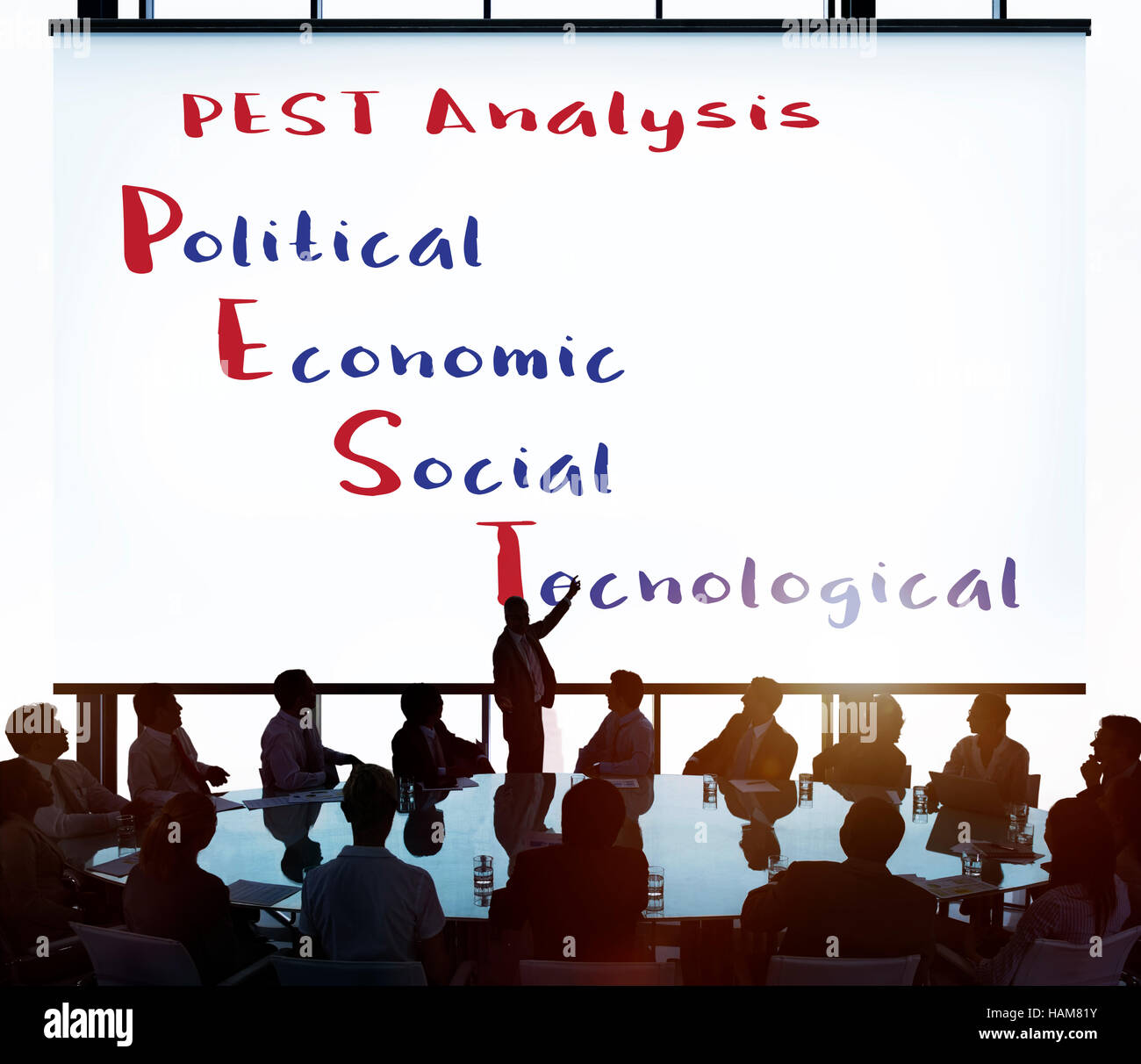 Pest Analysis Meeting Economic Concept Stock Photo - Alamy