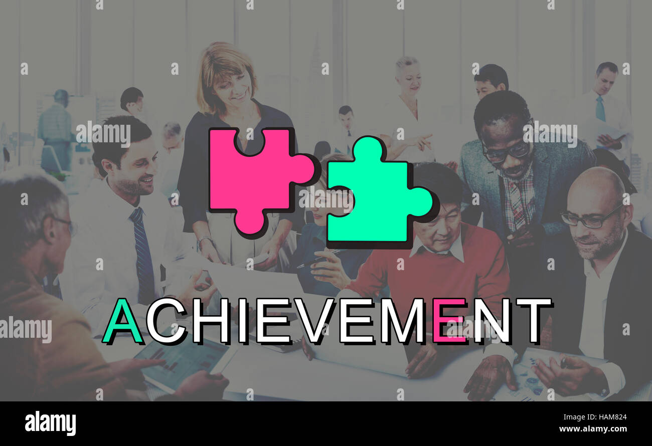Achievement Connection Cooperation Graphic Concept Stock Photo - Alamy