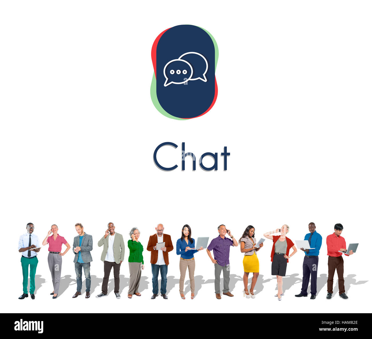 Chat Bubble Speech Cloud Message Graphic Concept Stock Photo - Alamy
