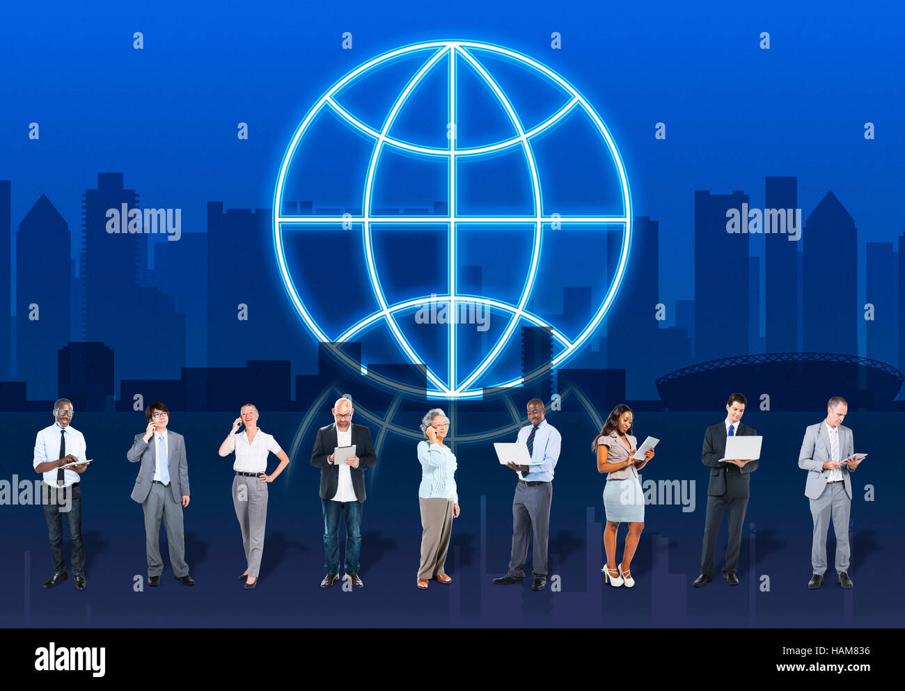 Globe Global Business Planet Shape Concept Stock Photo - Alamy