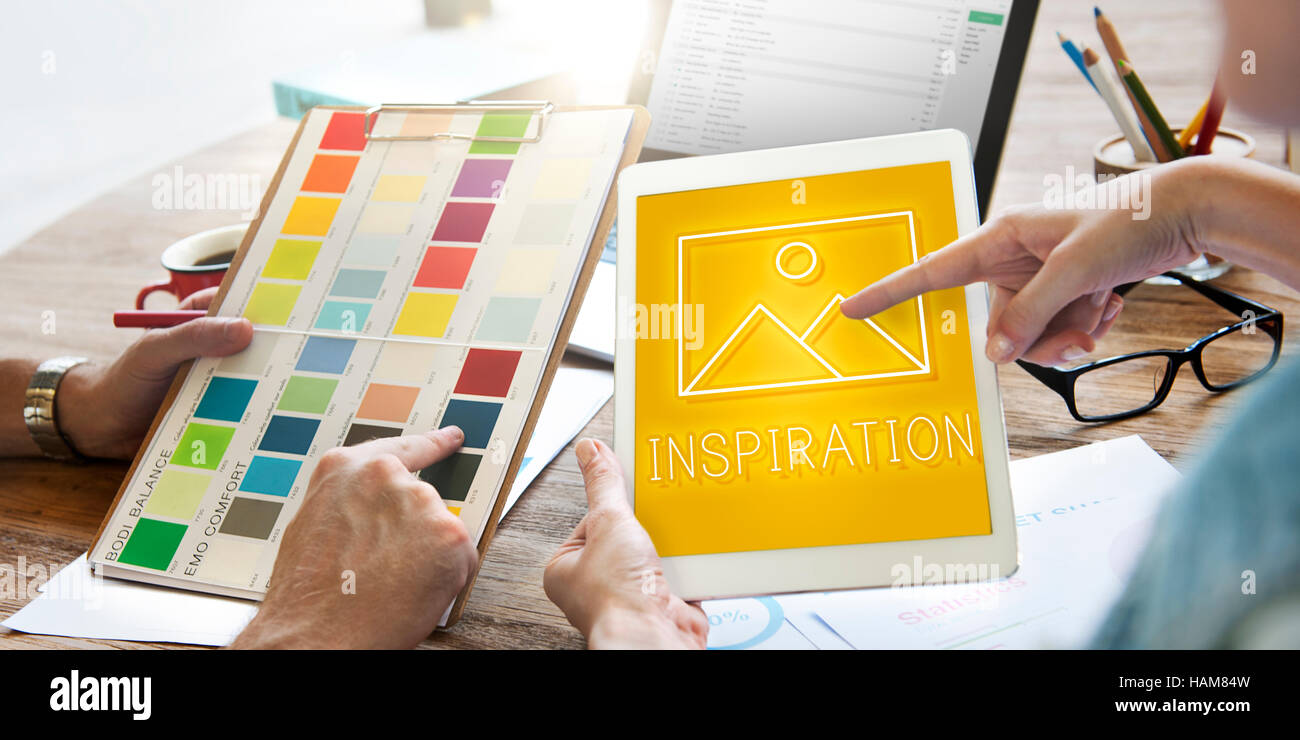Abstract Creation Inspiration Model Graphic Concept Stock Photo - Alamy