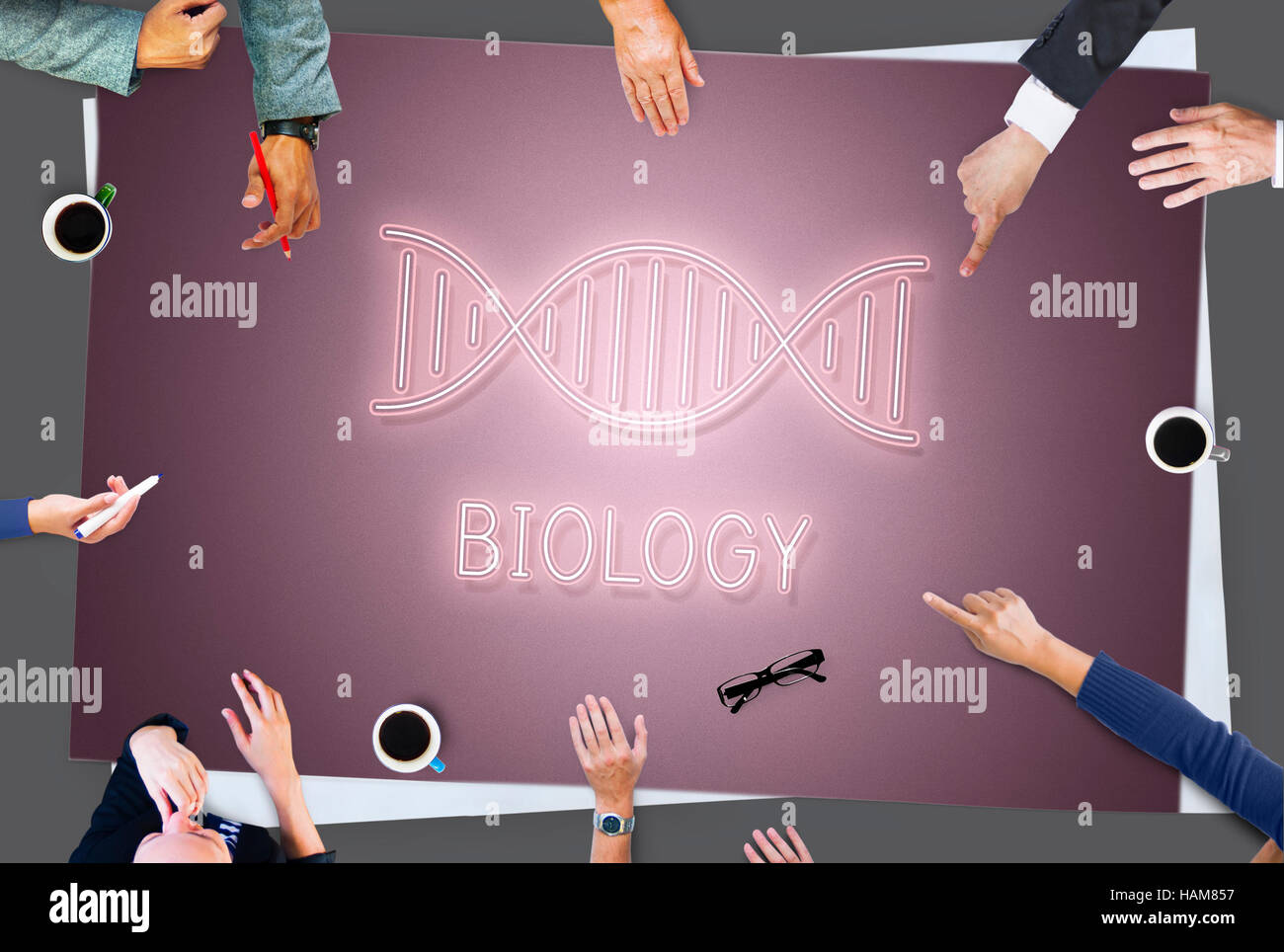 DNA Helix Life Science Graphic Concept Stock Photo - Alamy