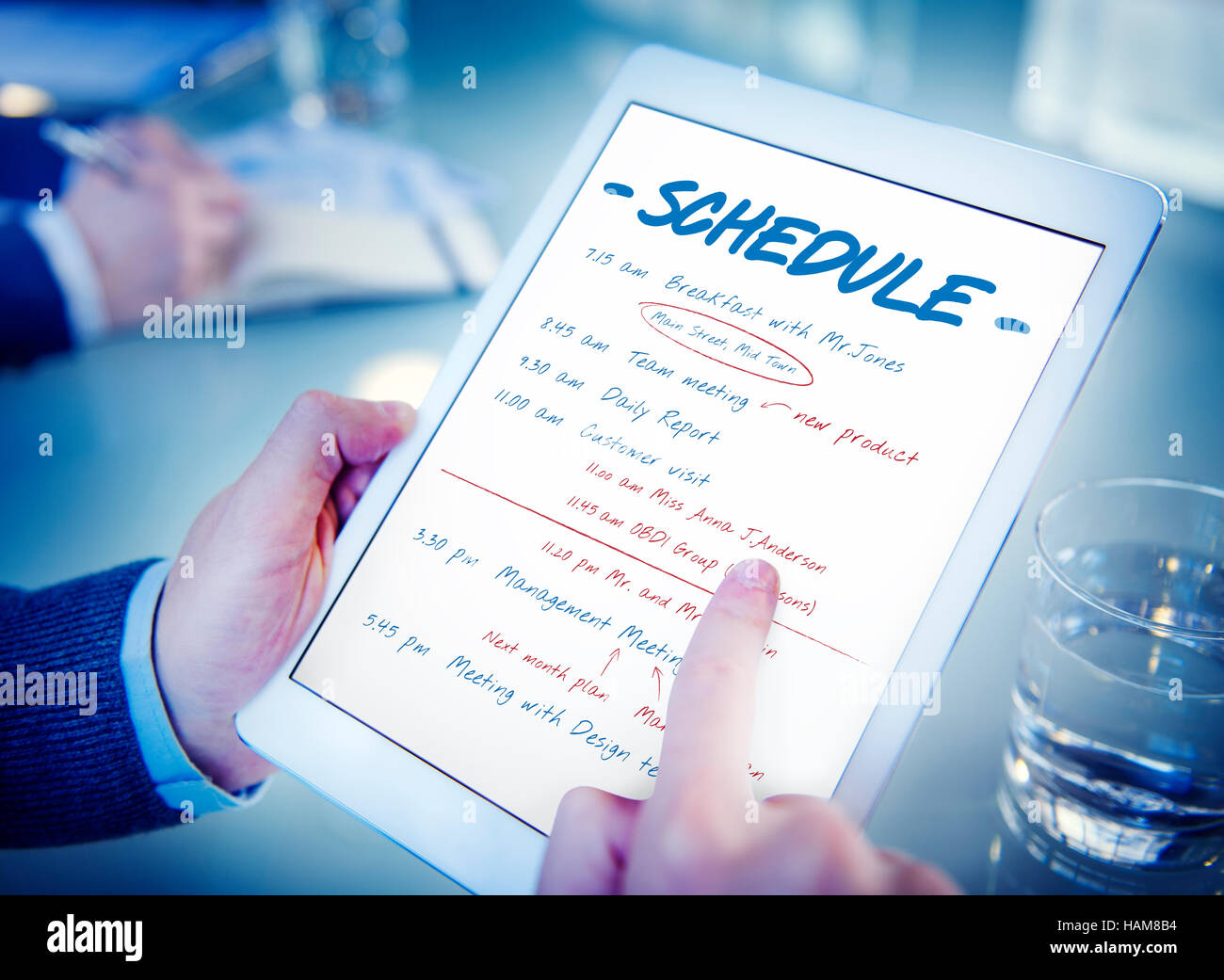 Schedule Planning Time Activity Concept Stock Photo - Alamy