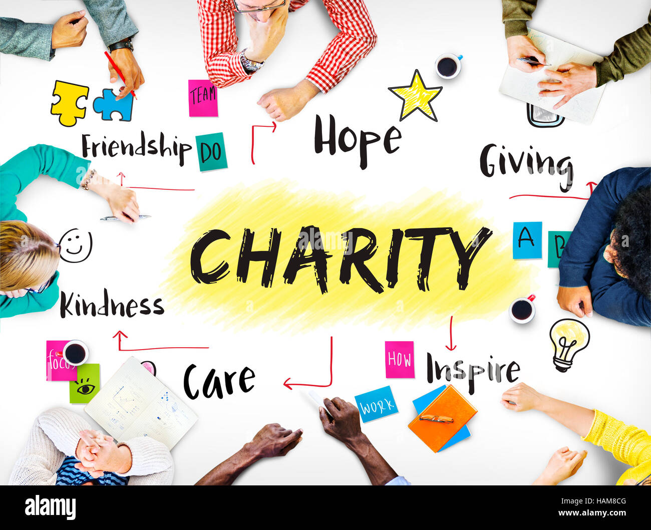 Charity Community Share Help Concept Stock Photo - Alamy
