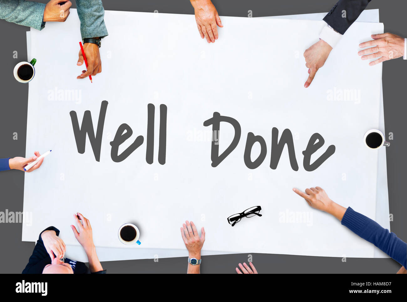 Well Done Congratulations Excellent Concept Stock Photo - Alamy