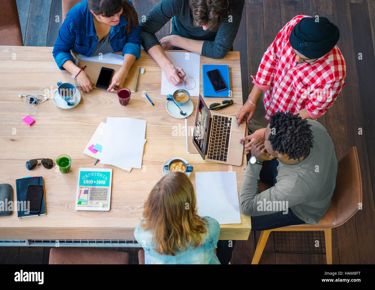 Ideas Creativity Planning Office Working Cafe Concept Stock Photo - Alamy