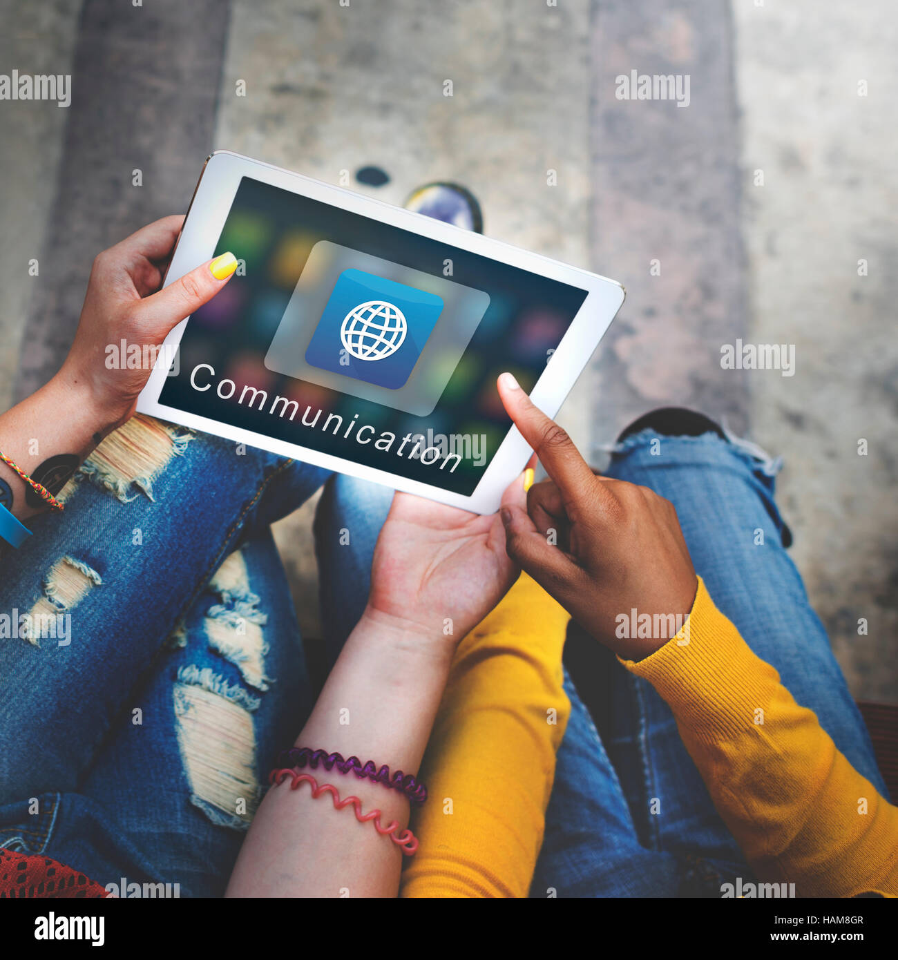 Application Connection Digital Internet Graphic Concept Stock Photo - Alamy