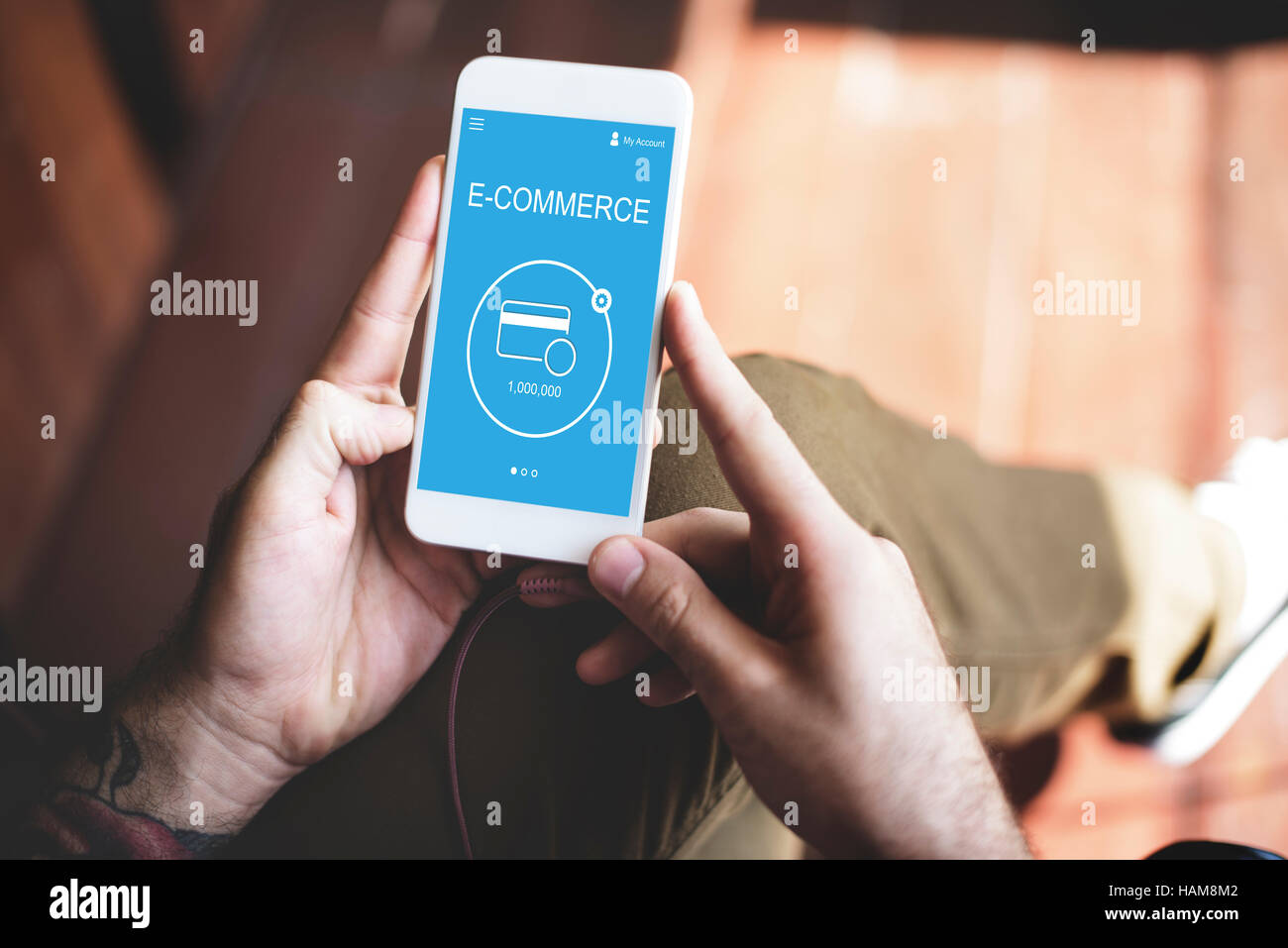E-Commerce Online Payment Internet Banking Concept Stock Photo - Alamy