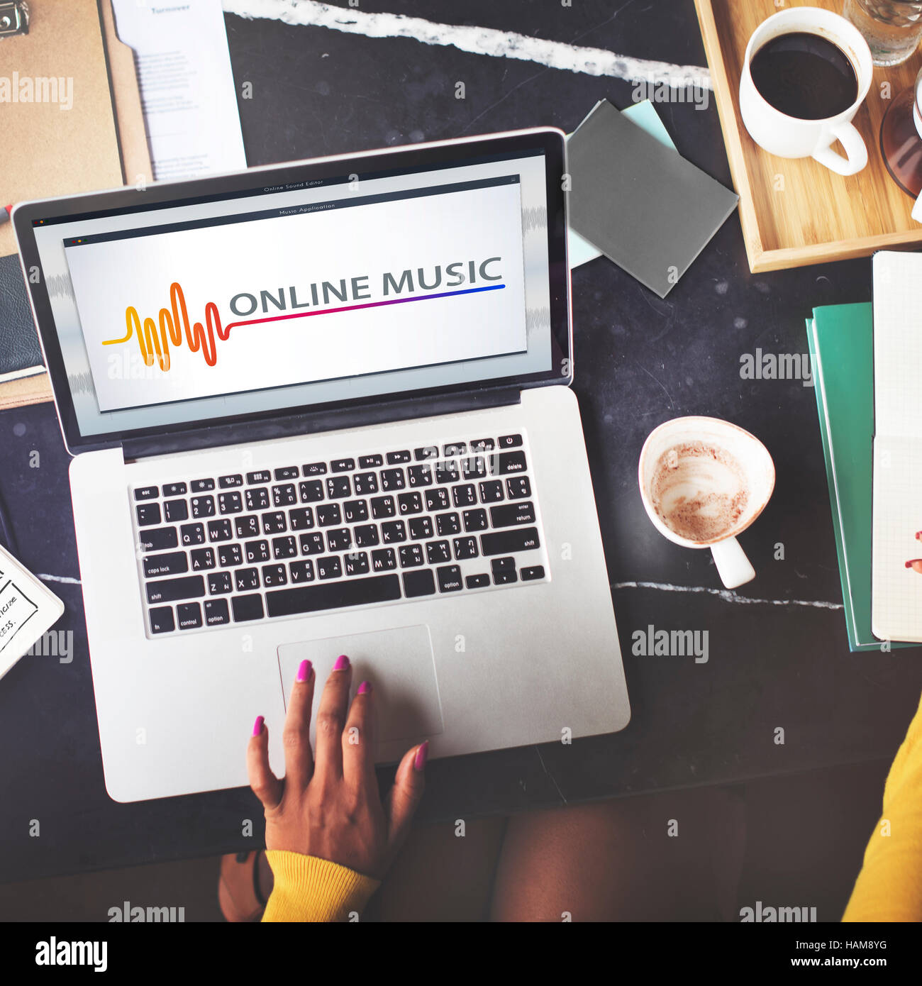 Digital movies wave hi-res stock photography and images - Alamy