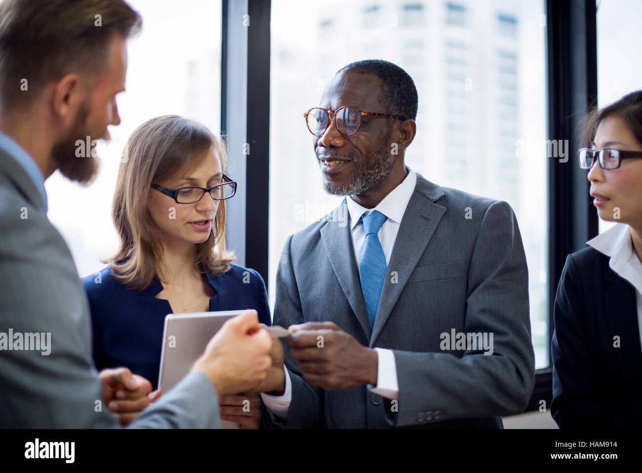 Business Colleagues Conference Teamwork Ideas Concept Stock Photo - Alamy
