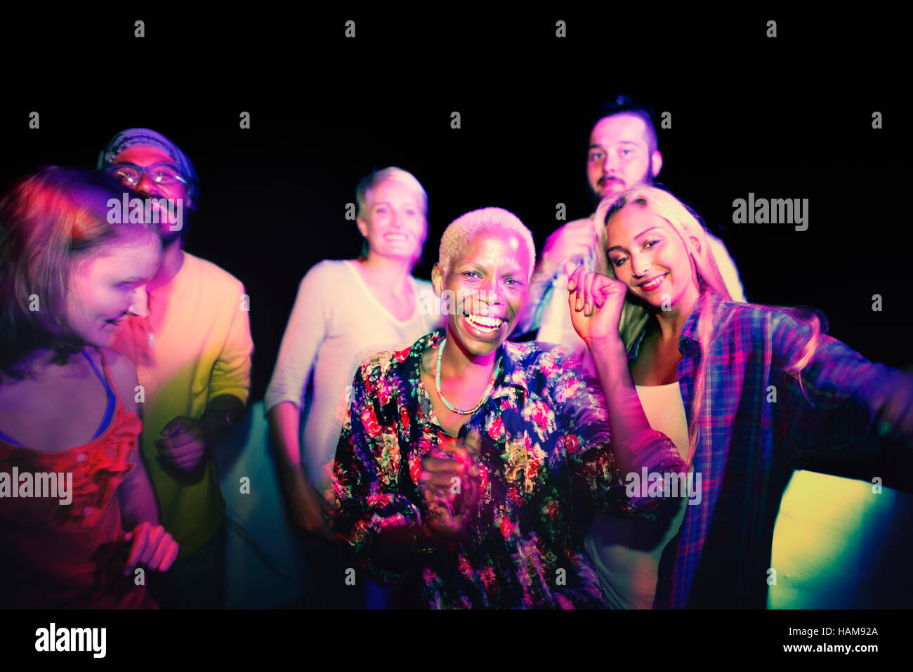 Group Of People Dancing Concept Stock Photo - Alamy