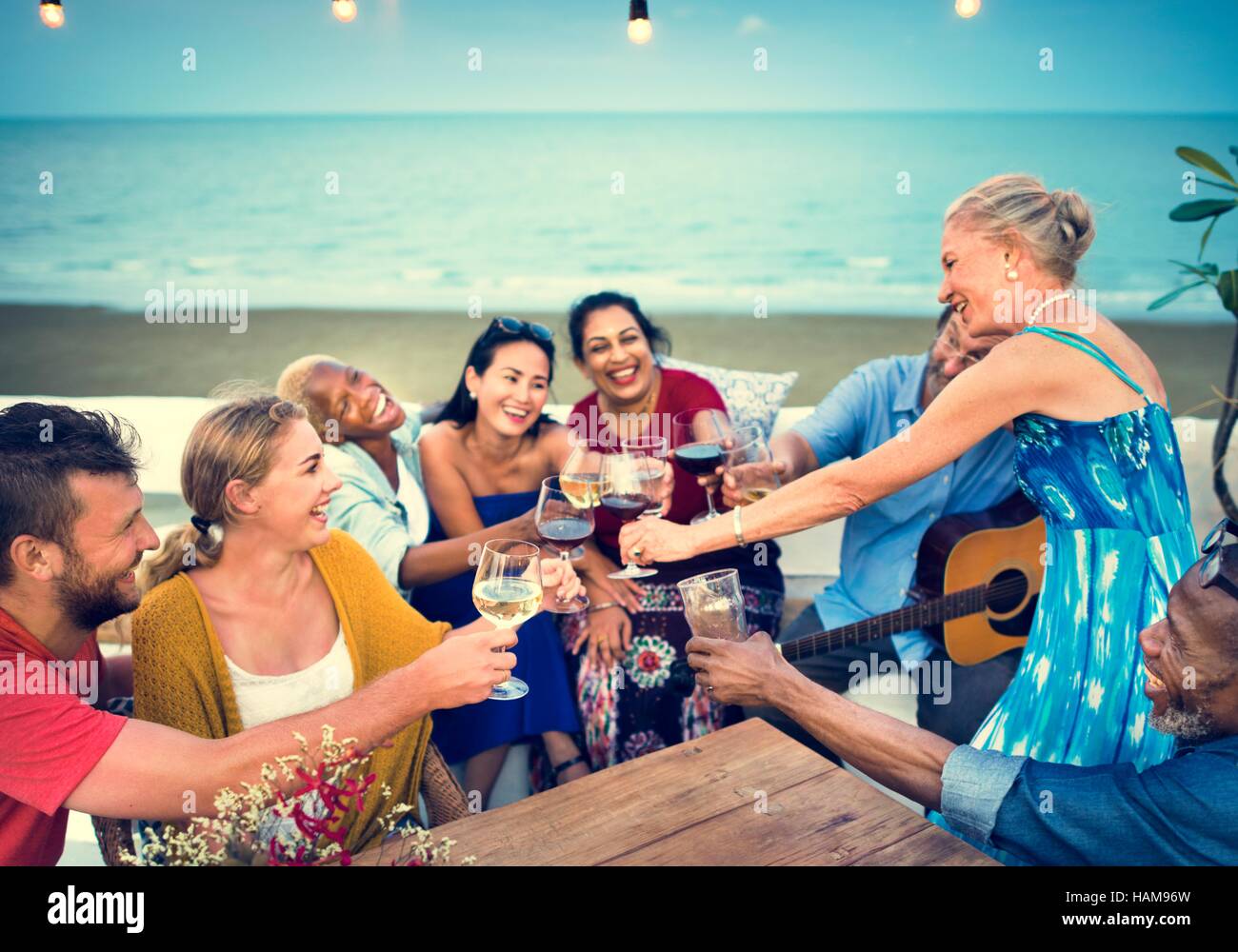 Group Of People Celebrating Concept Stock Photo - Alamy