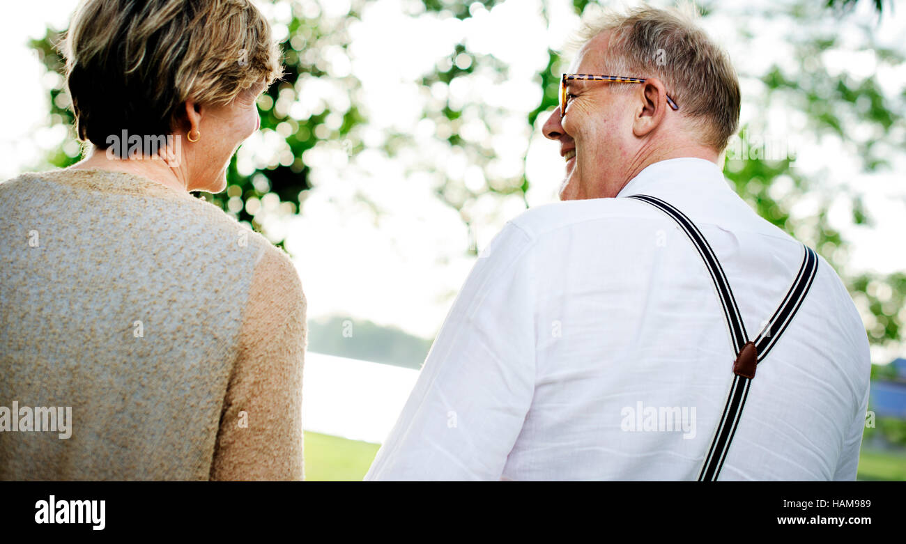 Elderly Senior Couple Romance Love Concept Stock Photo - Alamy