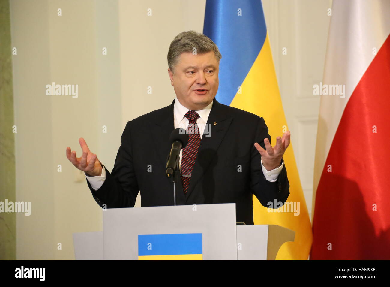 Warsaw, Poland. 02nd Dec, 2016. During official visit of Ukrainian ...
