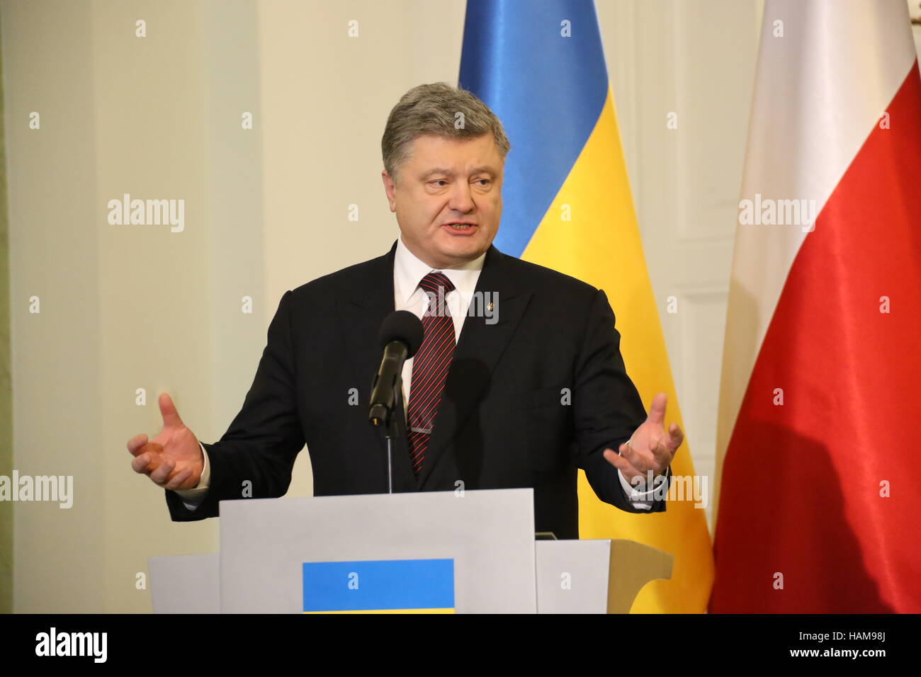 Warsaw, Poland. 02nd Dec, 2016. During official visit of Ukrainian ...