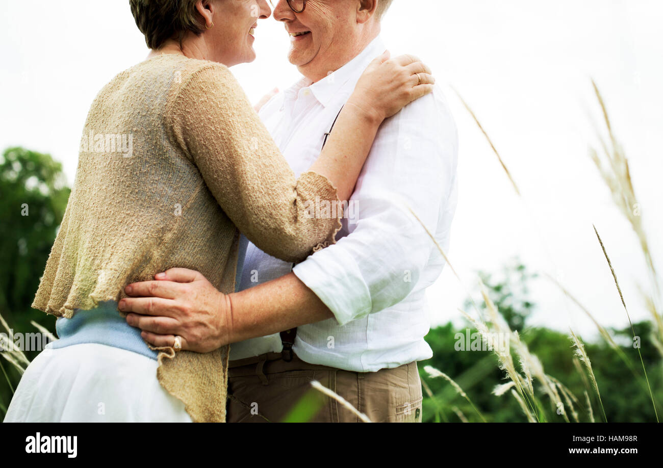 Elderly Senior Couple Romance Love Concept Stock Photo - Alamy