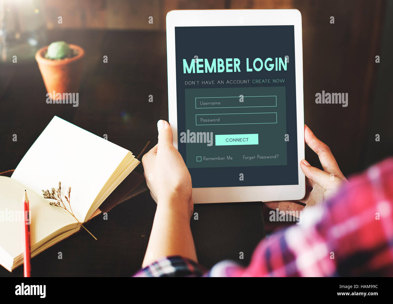 Member Log in Membership Username Password Concept Stock Photo - Alamy