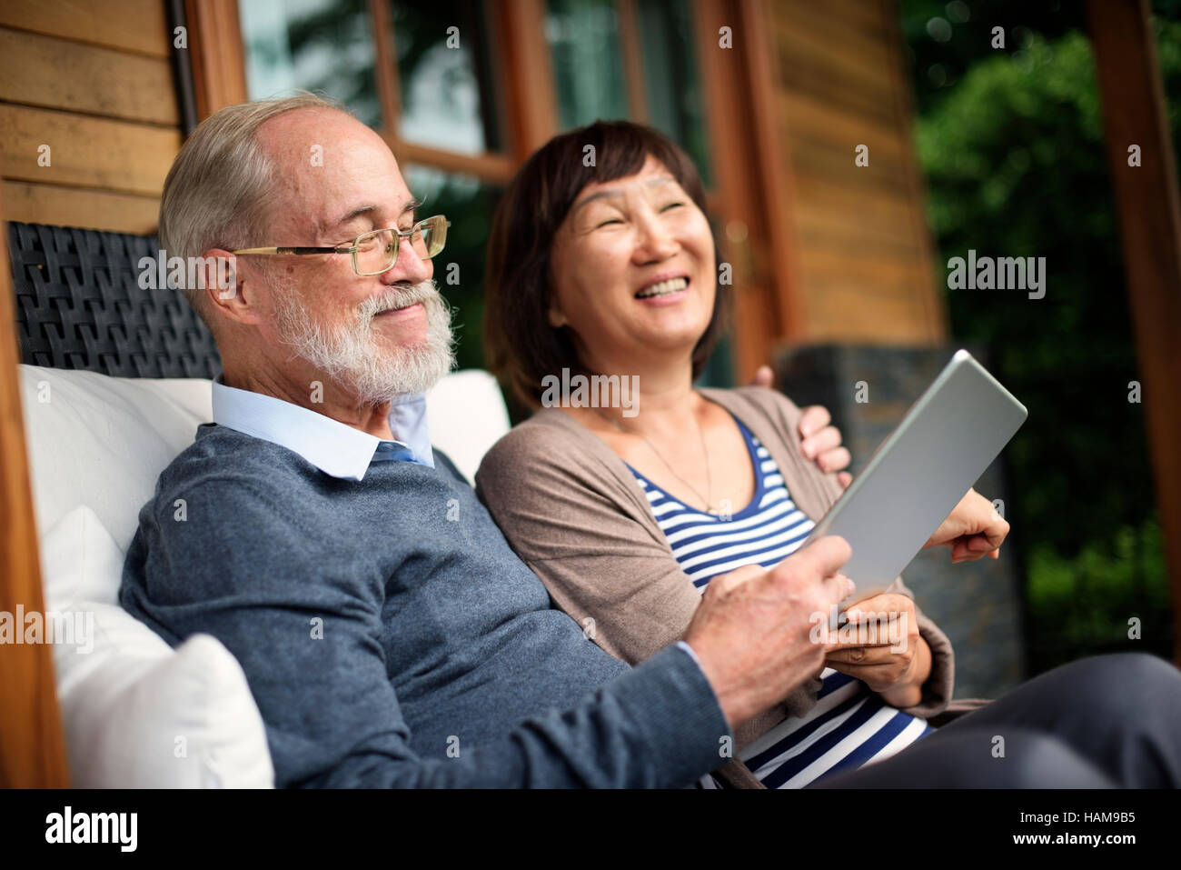 Senior People Communication Connection Concept Stock Photo - Alamy